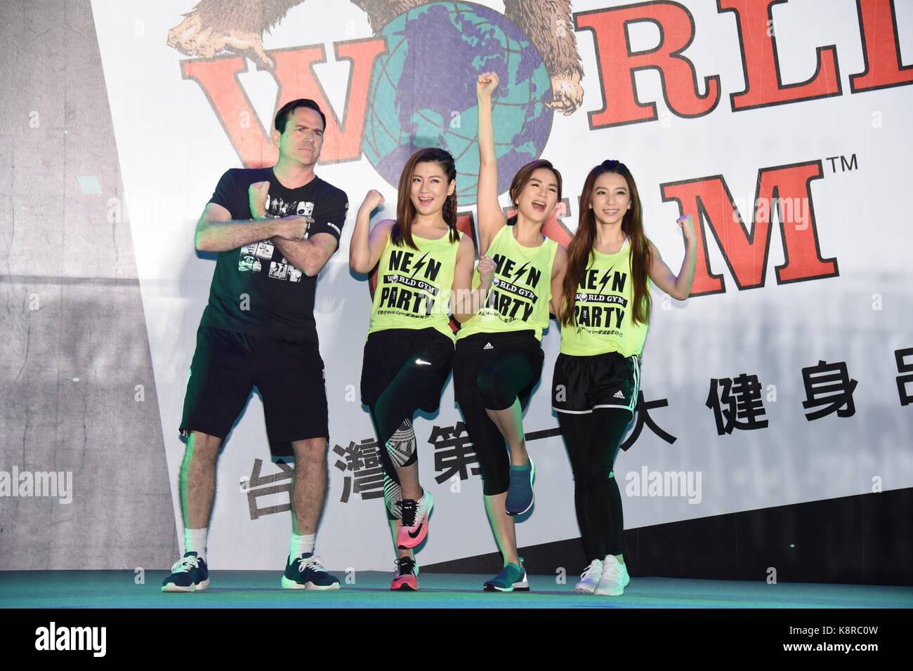 (From left) Selina, Ella, and Hebe of Taiwanese girls group S.H.E ...