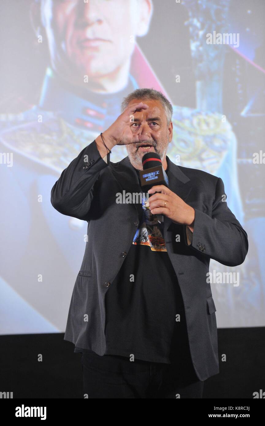 French director Luc Besson attends a premiere event for his new movie ...