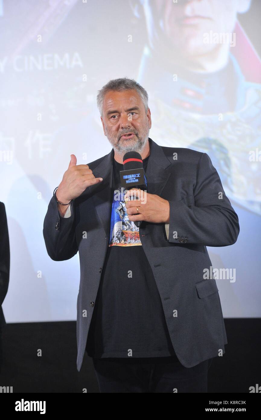 French director Luc Besson attends a premiere event for his new movie ...