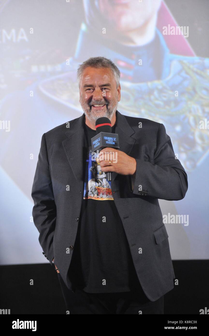 French director Luc Besson attends a premiere event for his new movie ...