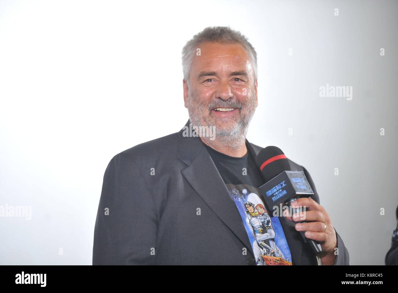 French director Luc Besson attends a premiere event for his new movie ...