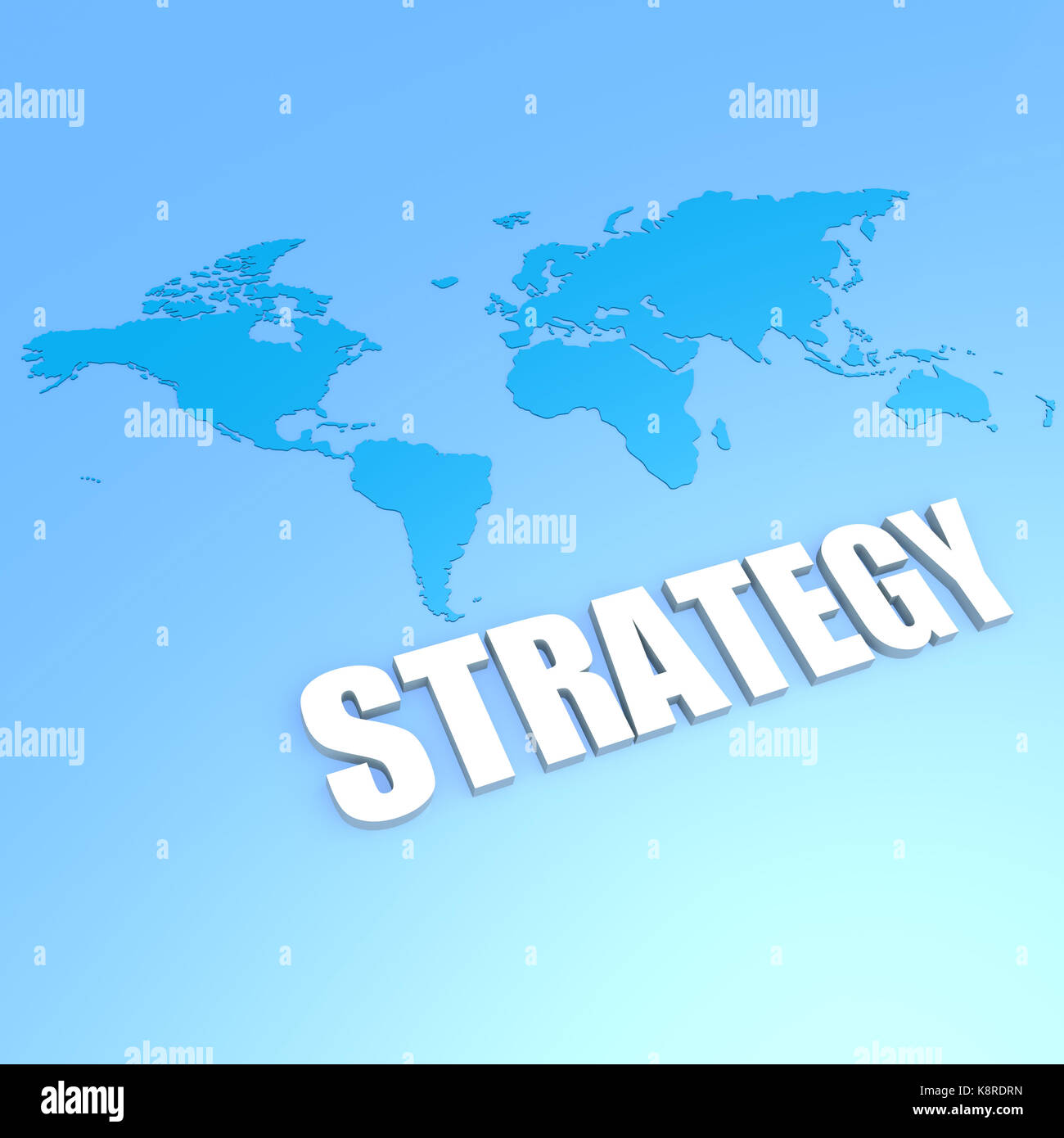 Strategy world map Stock Photo - Alamy