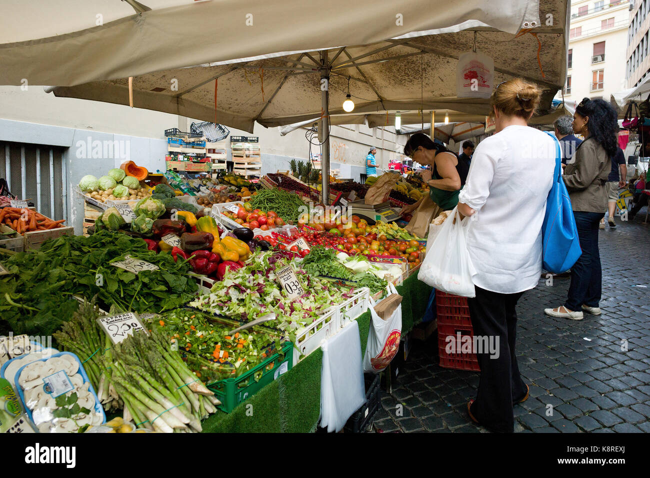 Rome Street Market Stock Photo - Alamy
