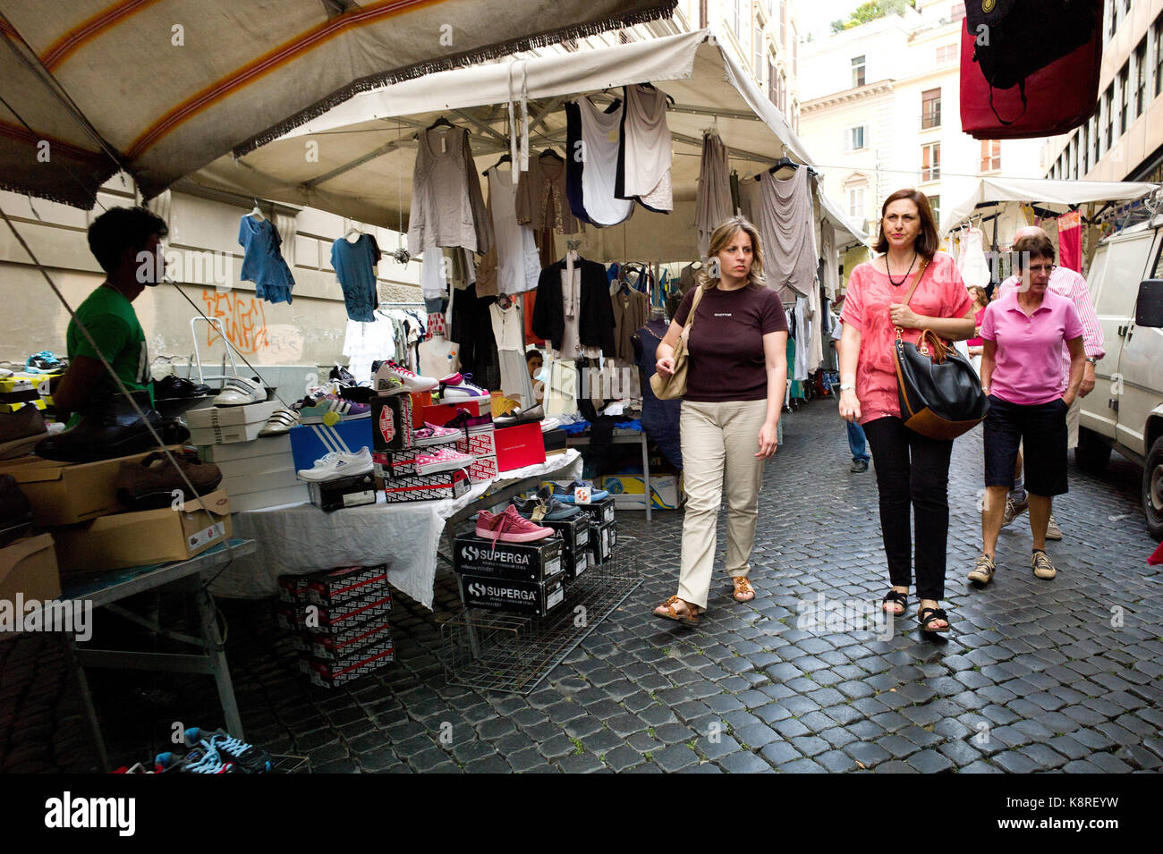 Rome Street Market Stock Photo - Alamy
