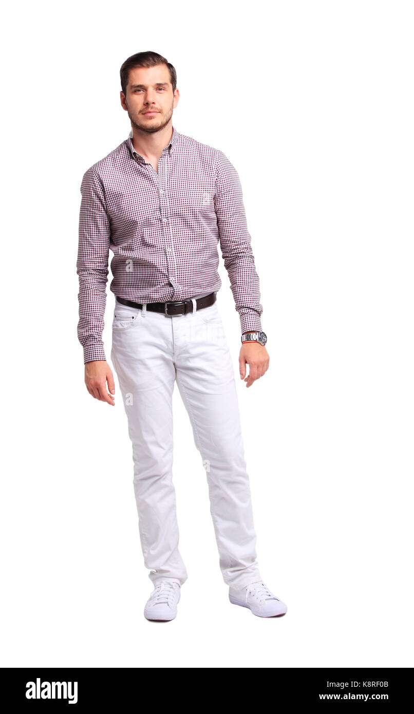 White guy full body hi-res stock photography and images - Alamy