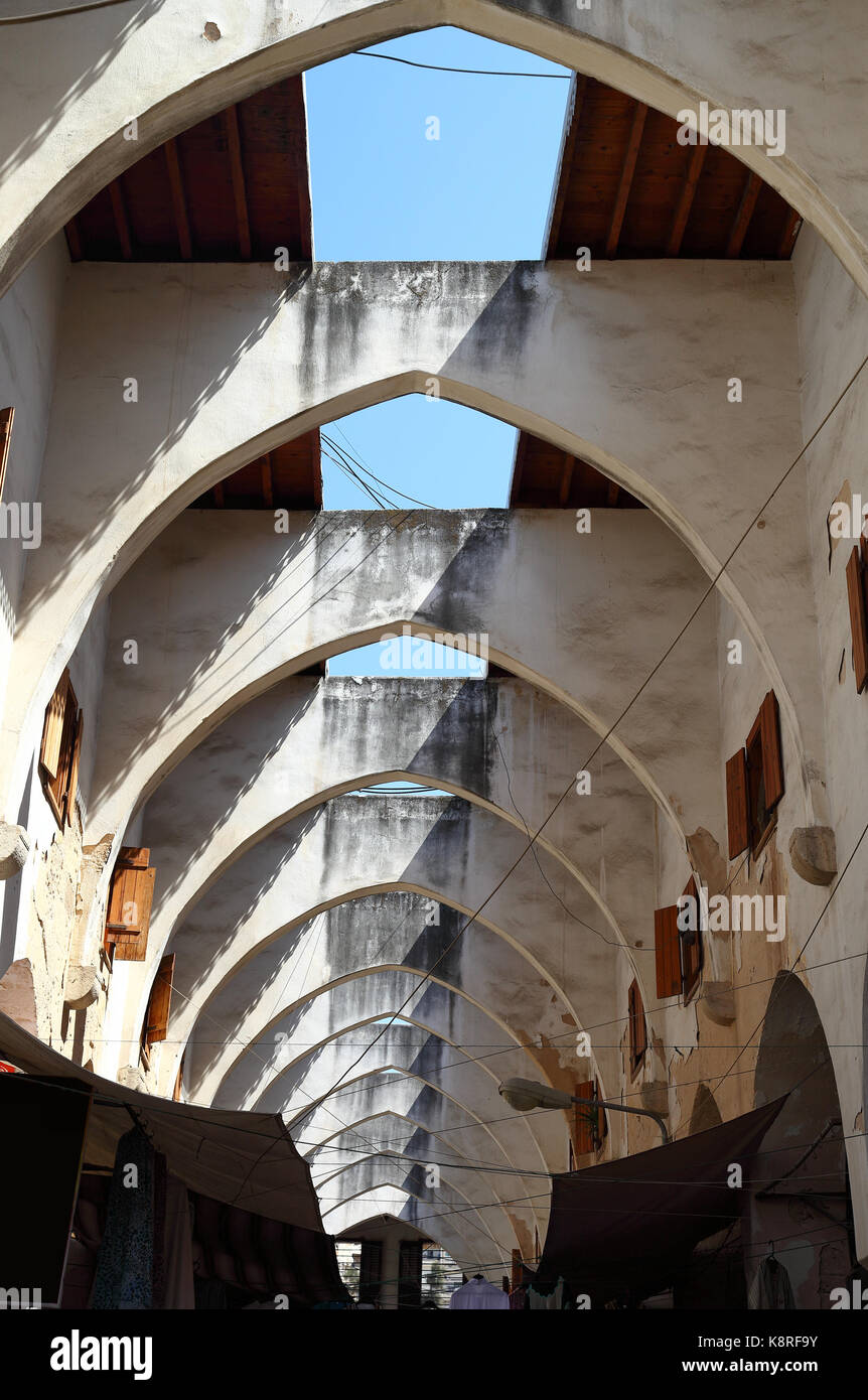 Medieval souk architecture in Tripoli, Lebanon Stock Photo - Alamy
