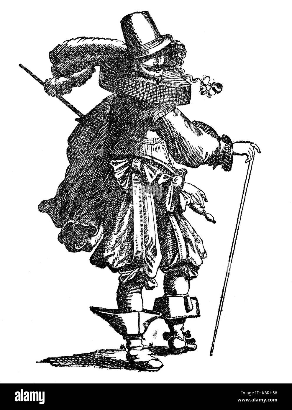 Der Deutsche Michel, the German Michael, a figure representing the ...