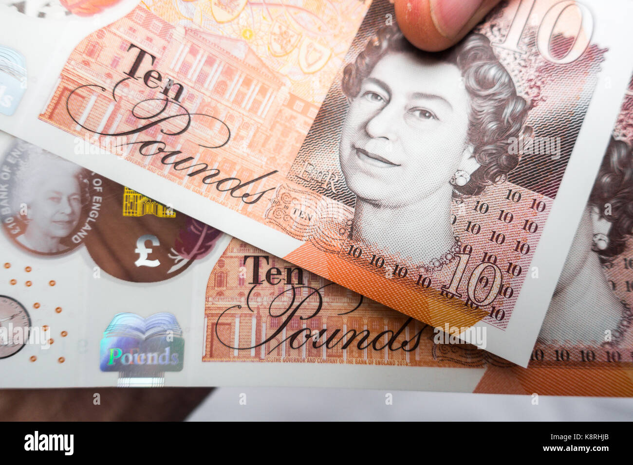 The new 10 pound note a modern Polymer banknote which will decrease ...