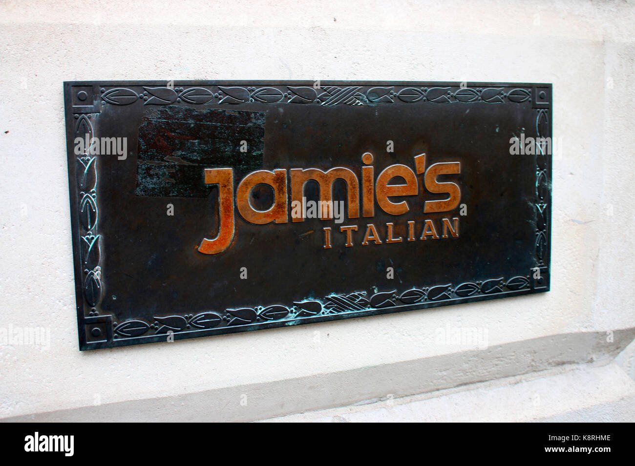 Logo: Markenname/ brand name: Jamies Italian, Manchester, England Stock ...