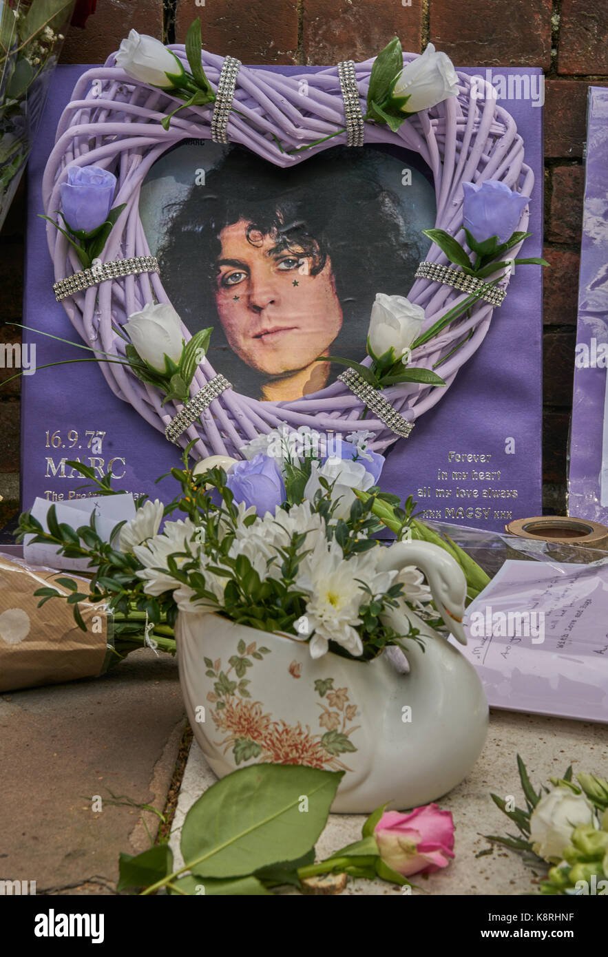 marc bolan commemoration golders green Stock Photo - Alamy