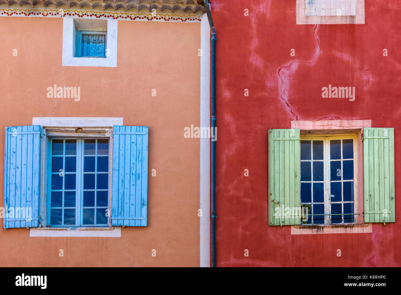 Windows of Roussillon, Provence, France Stock Photo - Alamy