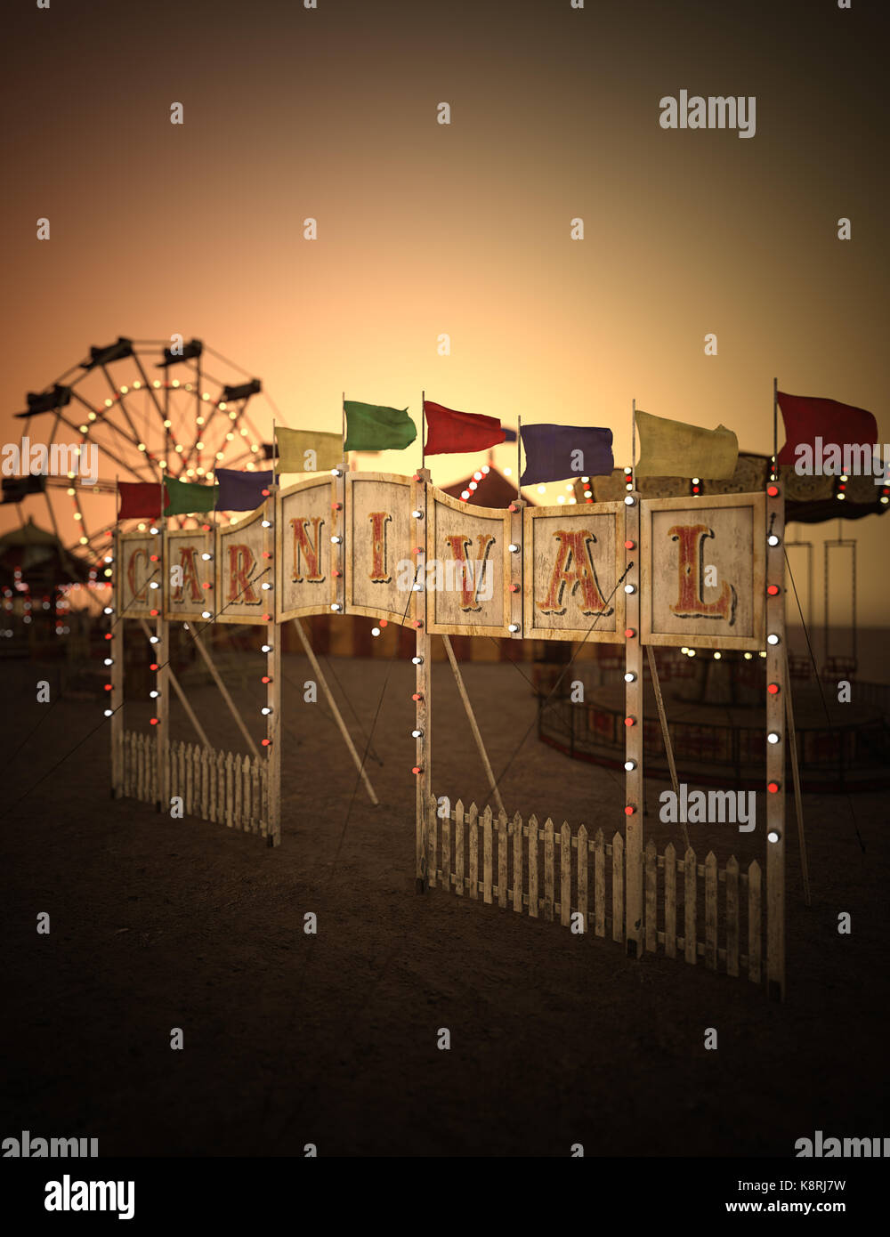 3d rendering carnival scene hi-res stock photography and images - Alamy