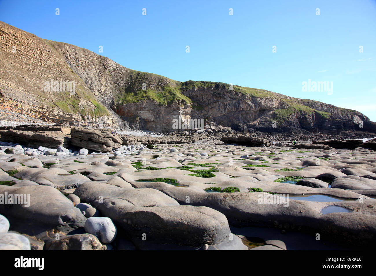 GV of Southerndown beach in Glamorgan, South Wales, one of the best ...
