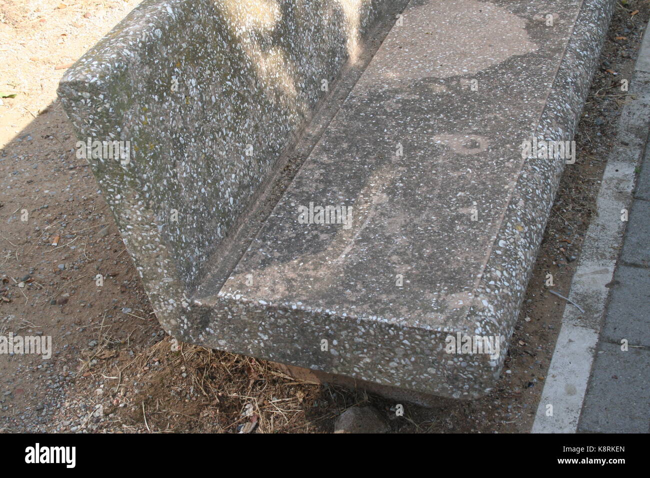 Italian stone bench Stock Photo - Alamy
