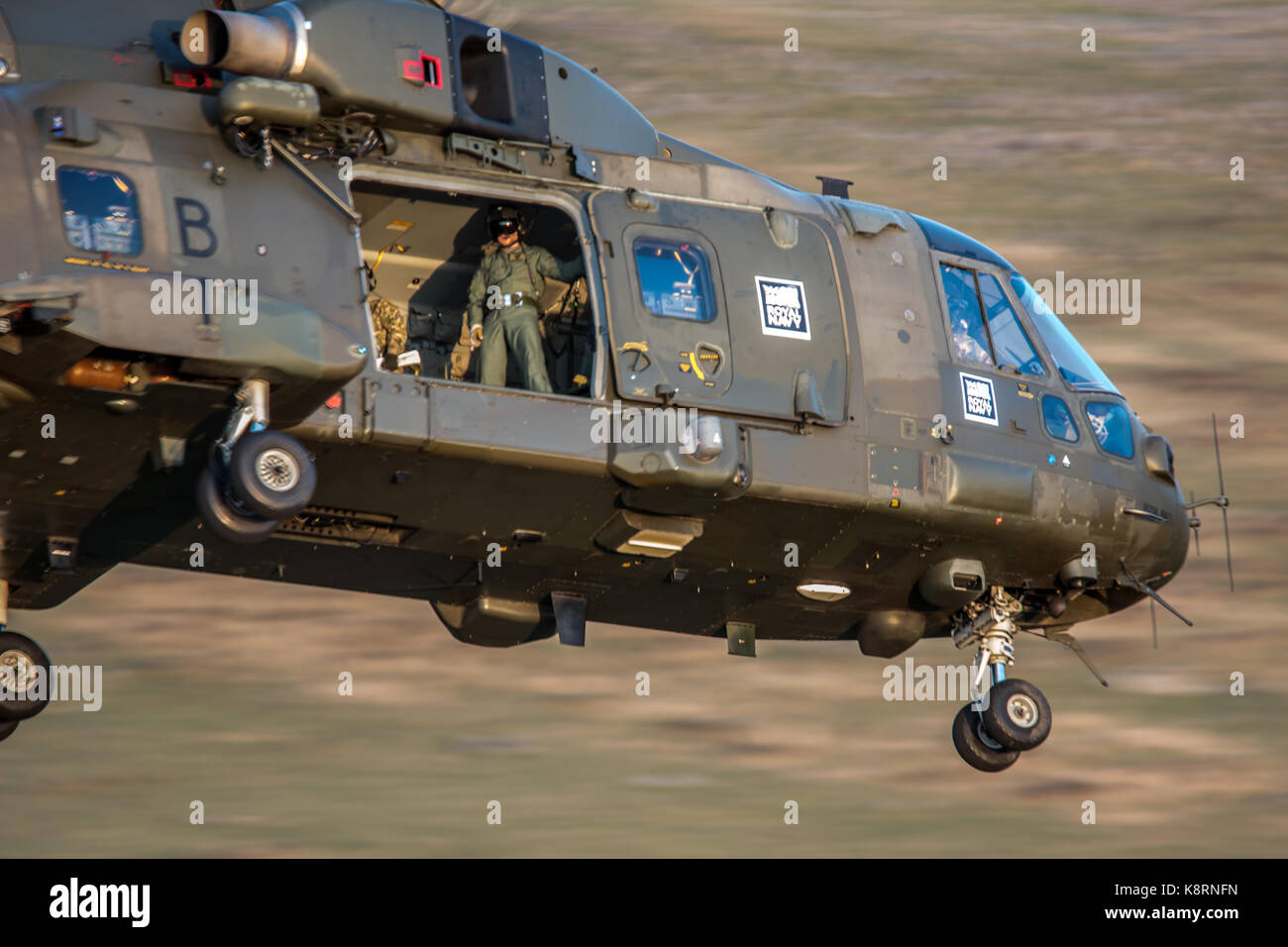 Royal Navy Merlin Helicopter Stock Photo - Alamy