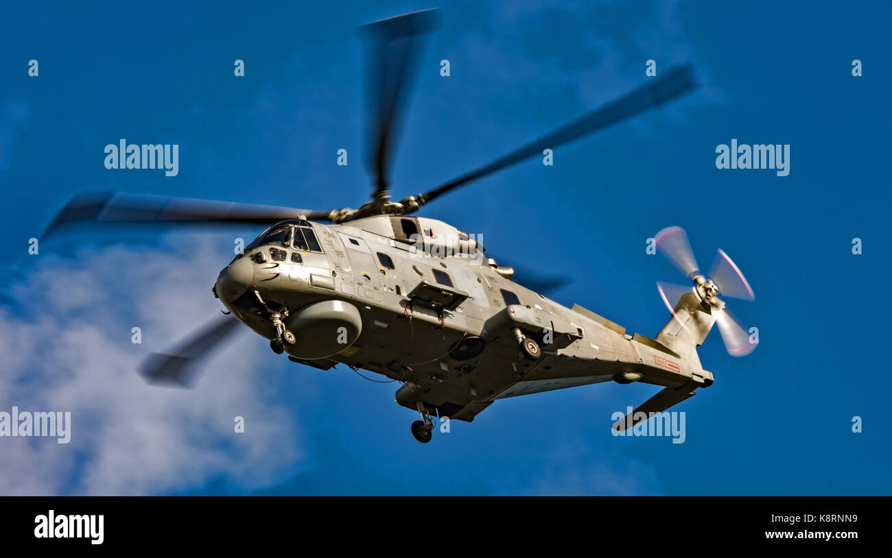 Royal Navy Merlin Helicopter Stock Photo - Alamy