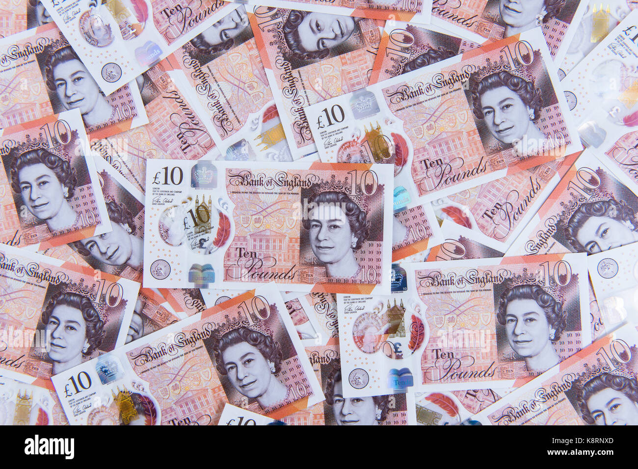 new British 10 pound note Stock Photo - Alamy