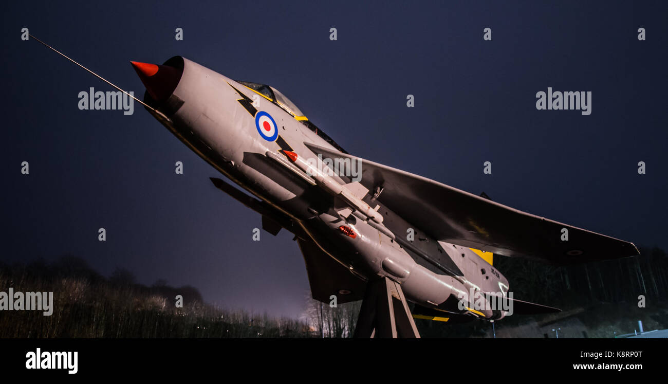 RAF Lighting at night Stock Photo - Alamy