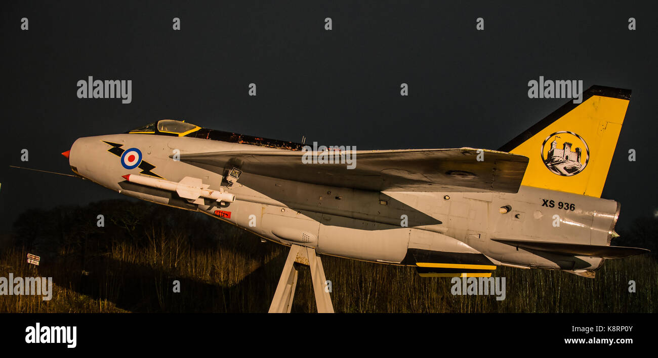 RAF Lighting at night Stock Photo - Alamy