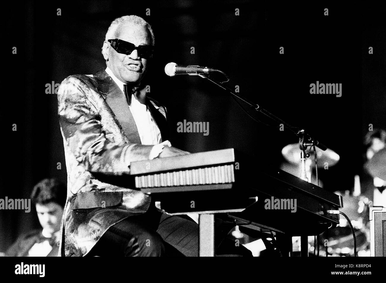American singer Ray Charles give concert in Lyon, France Stock Photo ...
