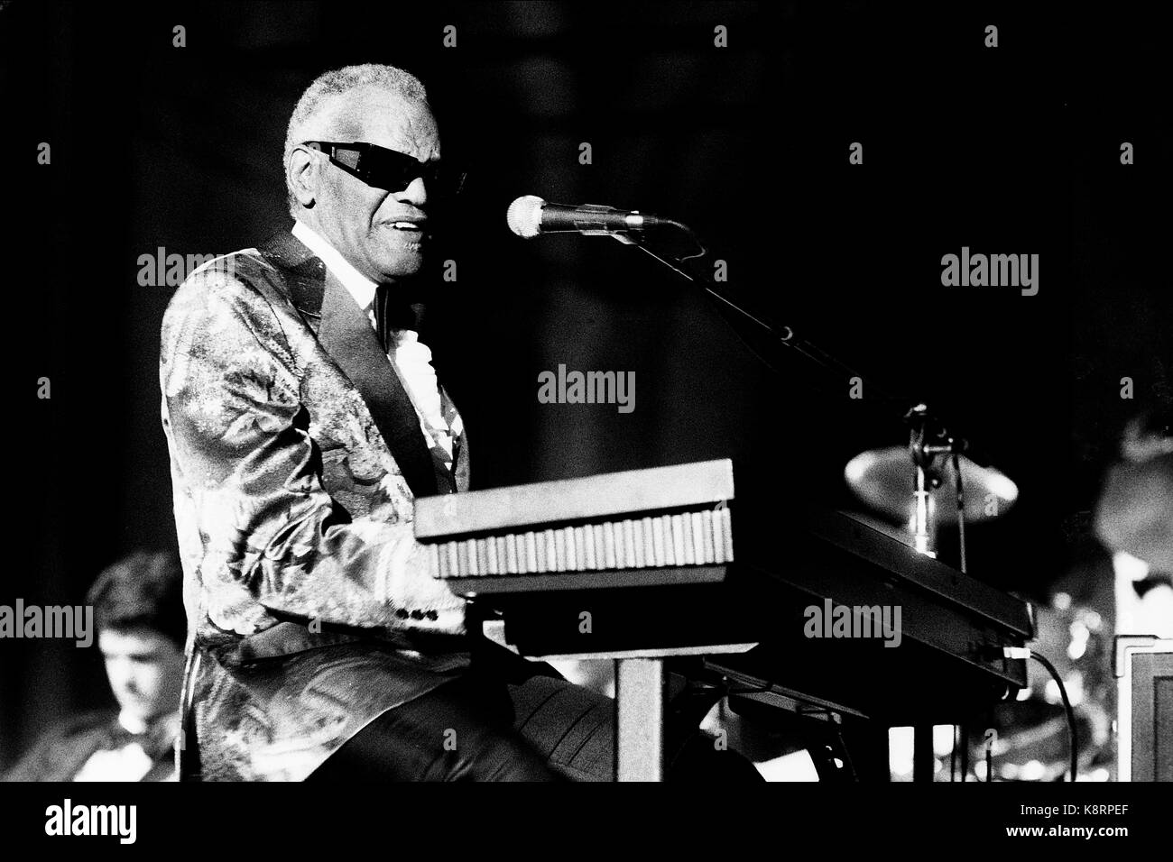 American singer Ray Charles give concert in Lyon, France Stock Photo ...