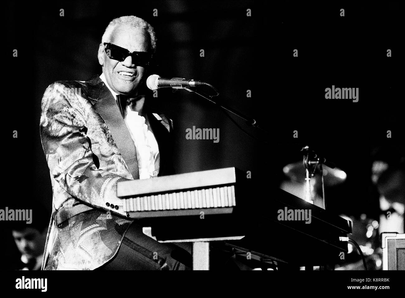 American singer Ray Charles give concert in Lyon, France Stock Photo ...