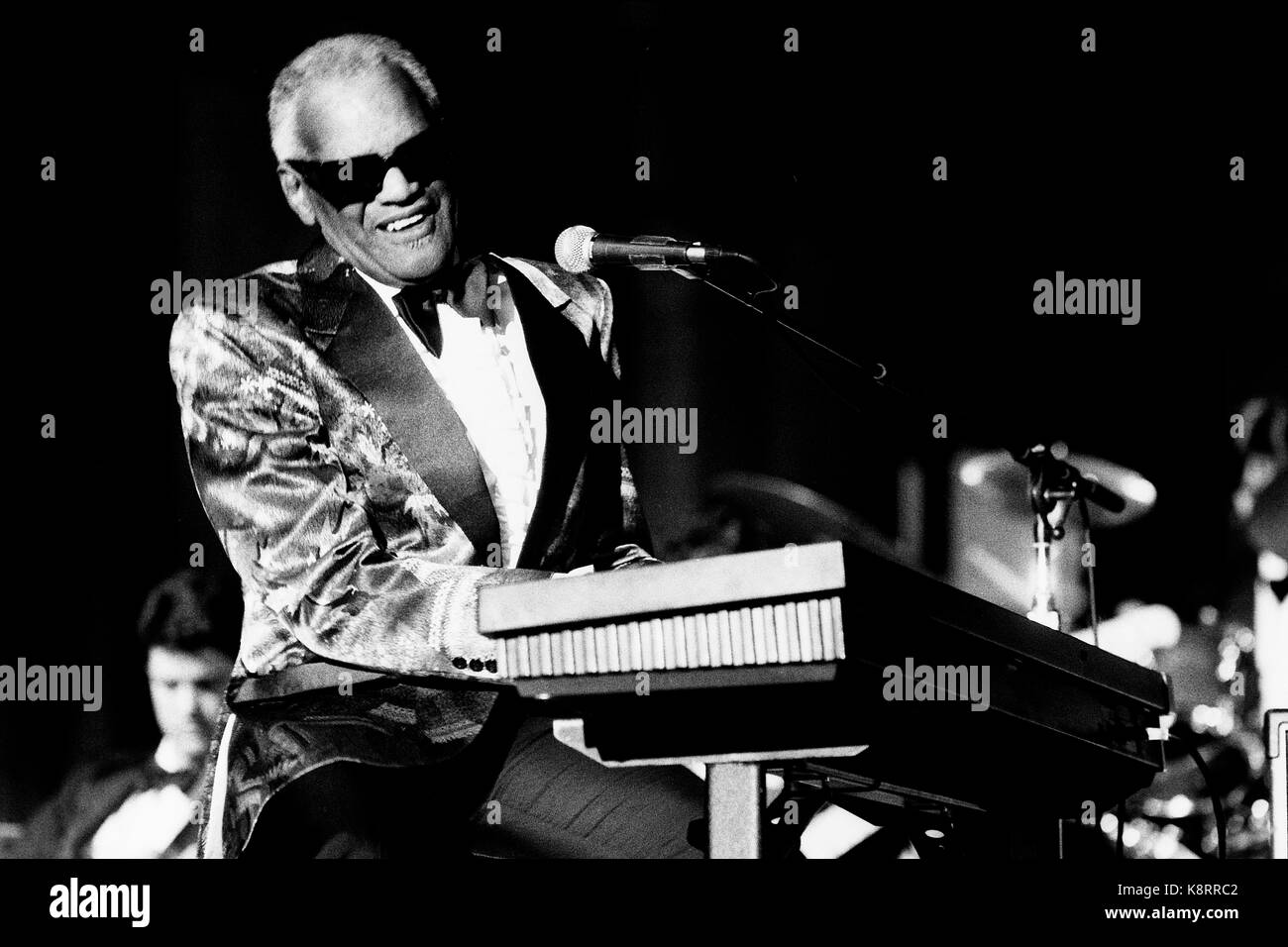 American singer Ray Charles give concert in Lyon, France Stock Photo ...
