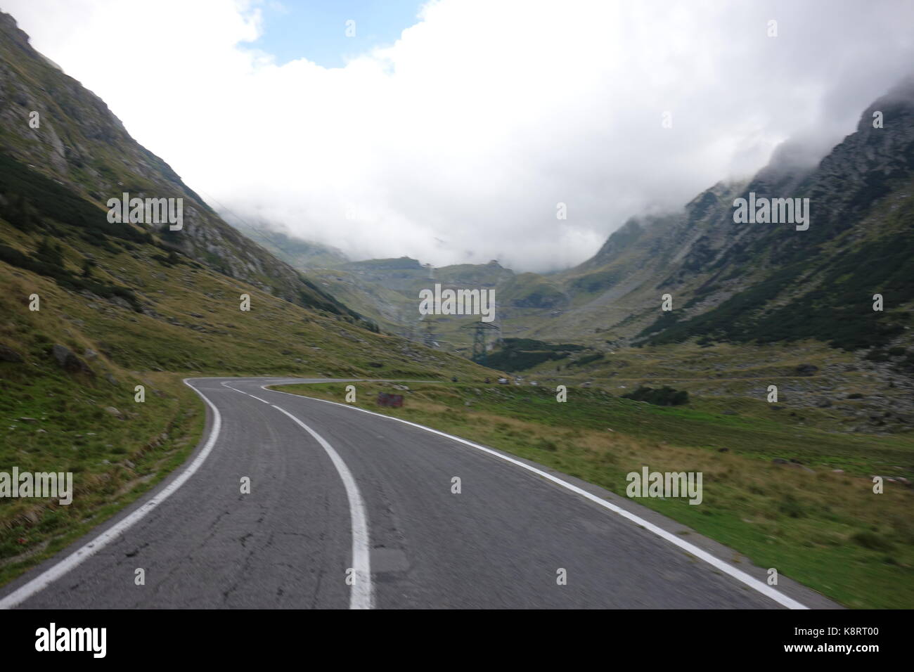 Fagaras Mountains and Transfagarasan road in Romania Stock Photo - Alamy