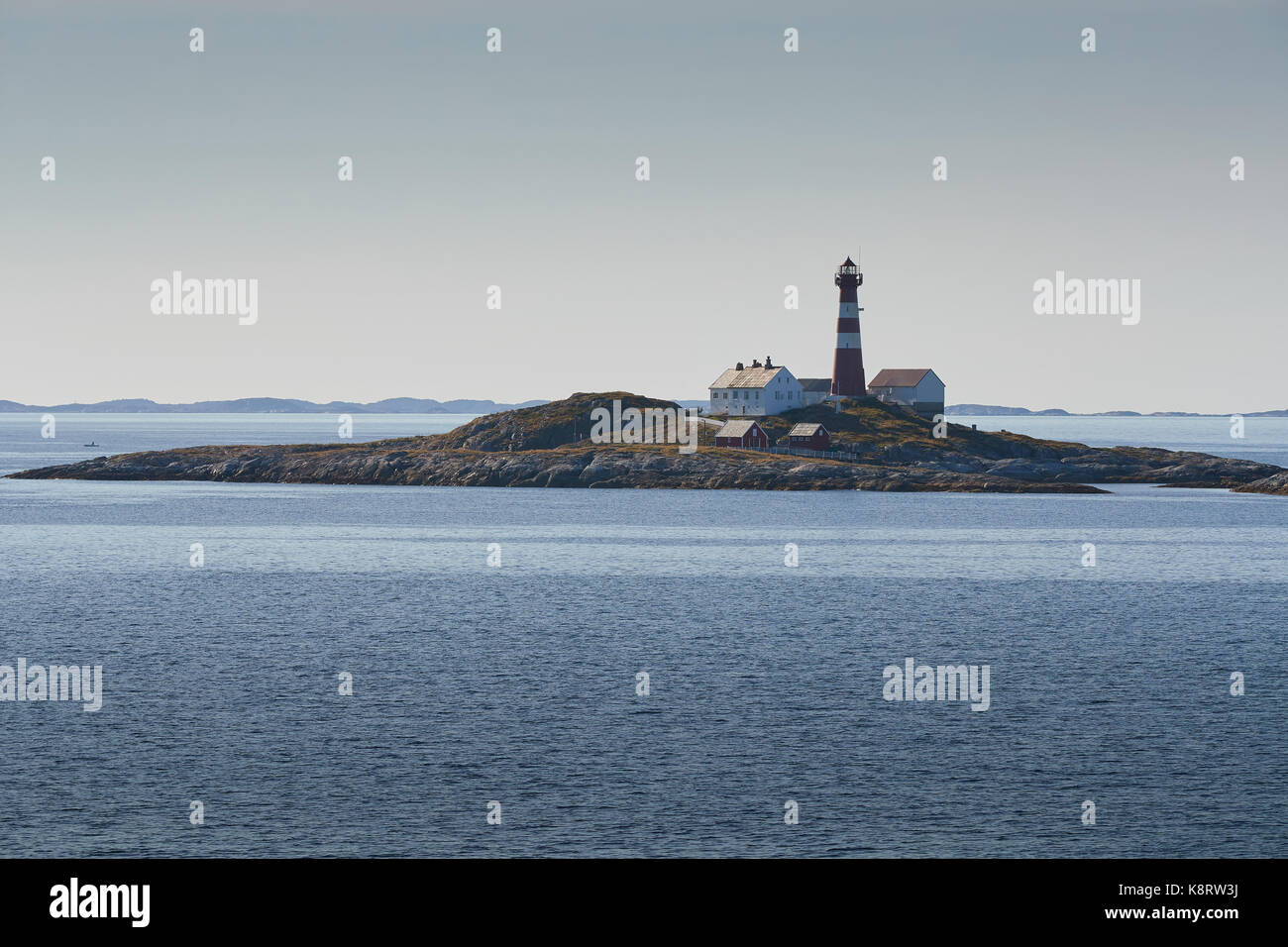 Landegode Lighthouse (Landegode Fyr), Above The Arctic Circle, Nordland ...