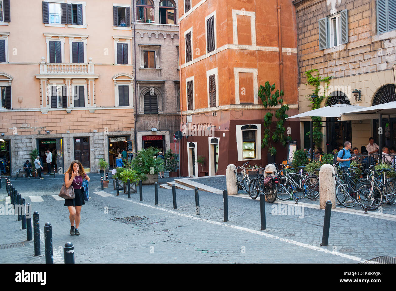 Rome, Italy - People in Monti district Stock Photo - Alamy
