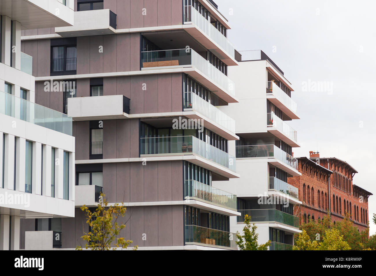 Contemporary design living houses. Modern luxury apartments buildings ...