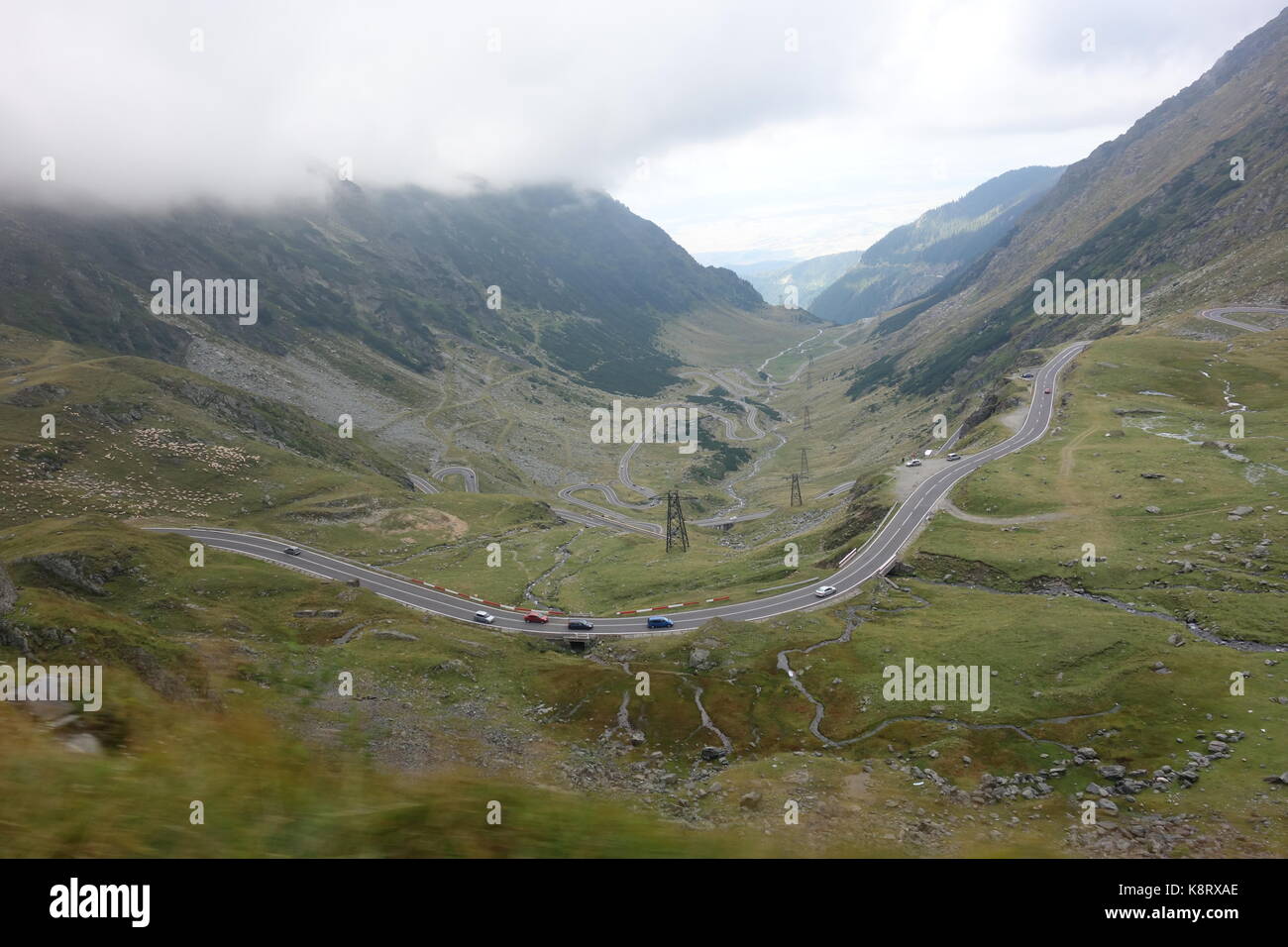 Fagaras Mountains and Transfagarasan road in Romania Stock Photo - Alamy