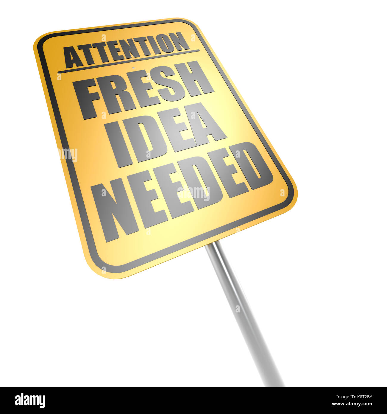 Fresh idea needed road sign Stock Photo - Alamy Fresh idea needed road sign Stock Photo - Alamy
