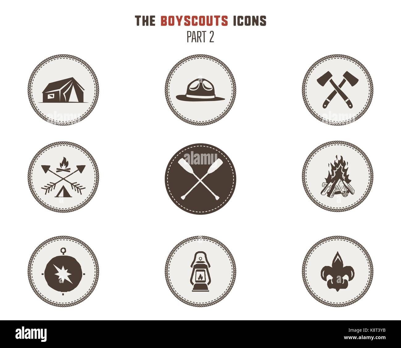 Boy scouts Stock Vector Images - Alamy