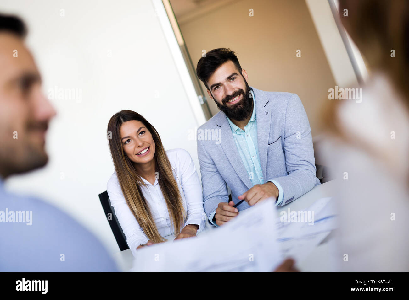 Couple office meeting business hi-res stock photography and images - Alamy