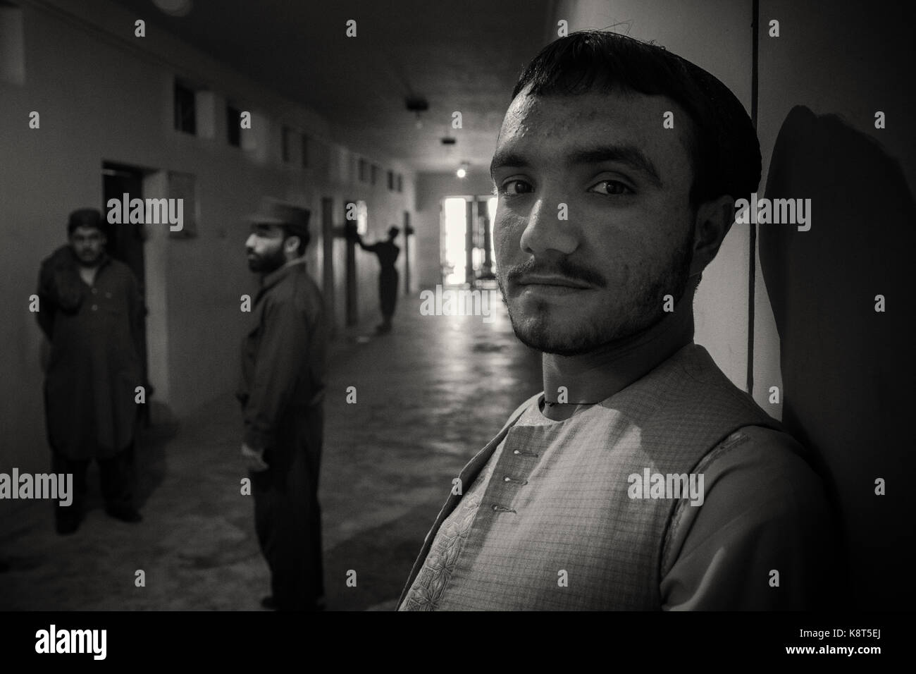 Inmates and staff at Lashkar Gah Prison helmand province Afghanistan ...