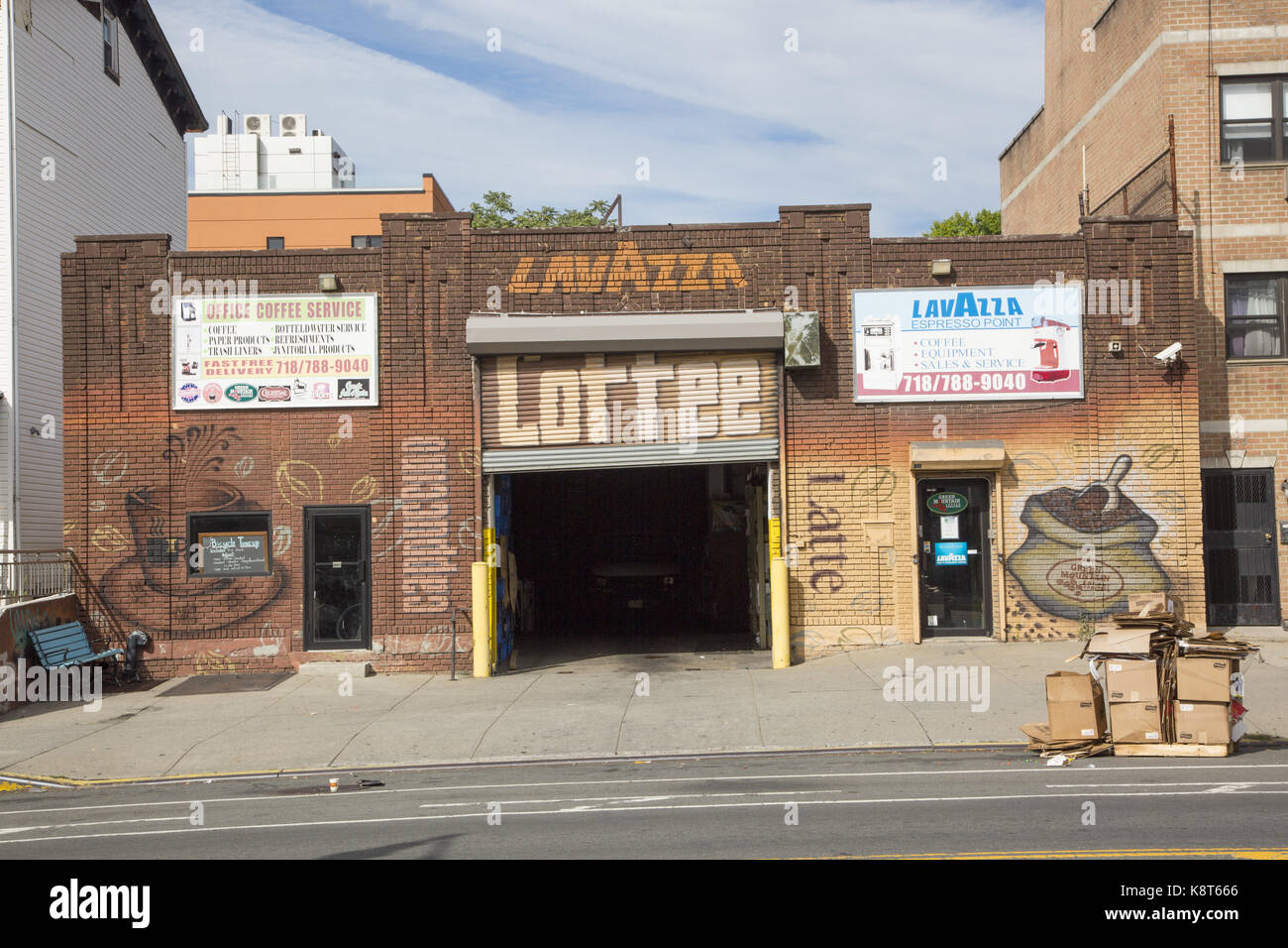 Coffee warehouse in the Gowanus neighborhood, Brooklyn, NY Stock Photo ...