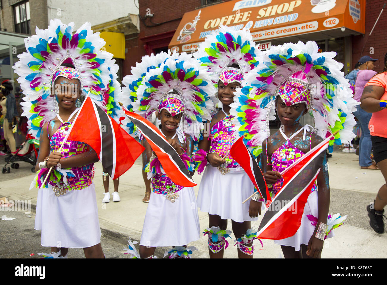 Caribbean festival flags hi-res stock photography and images - Alamy