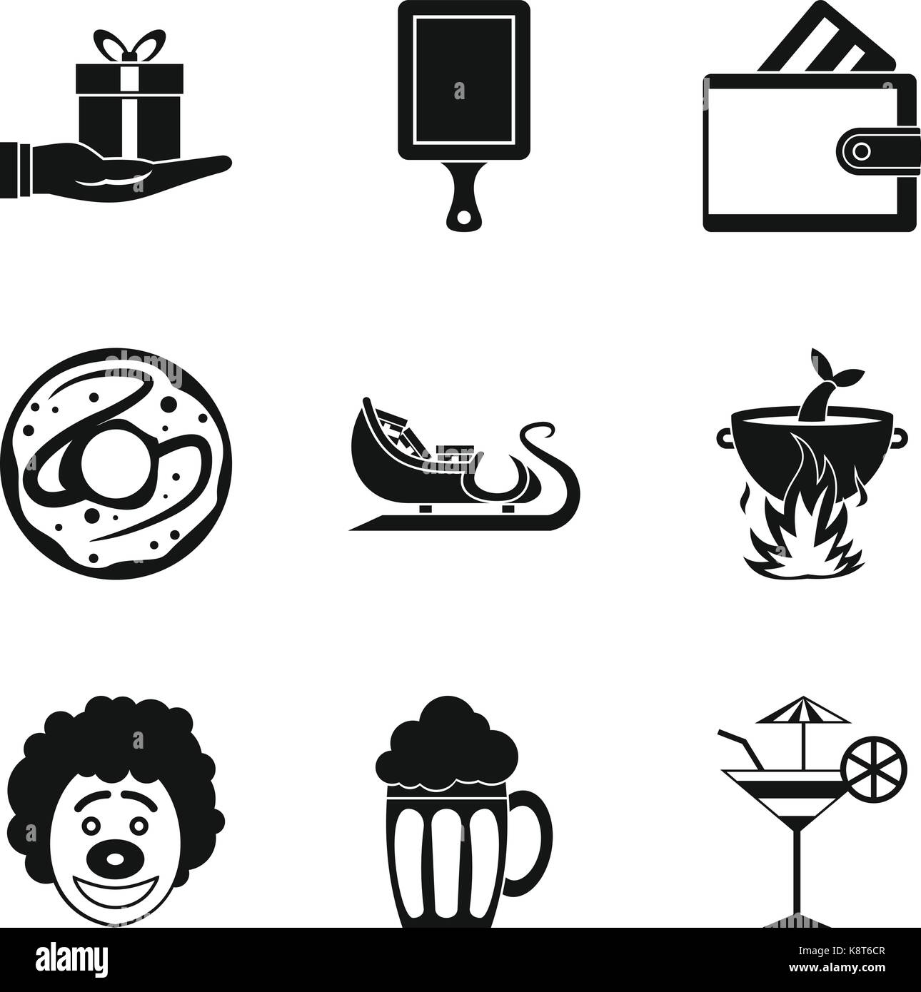 Bounty icons set, simple style Stock Vector Image & Art - Alamy