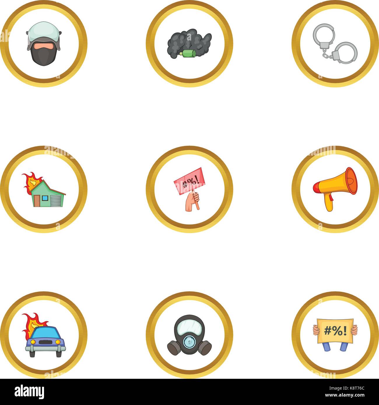 Riot police forces Stock Vector Images - Alamy