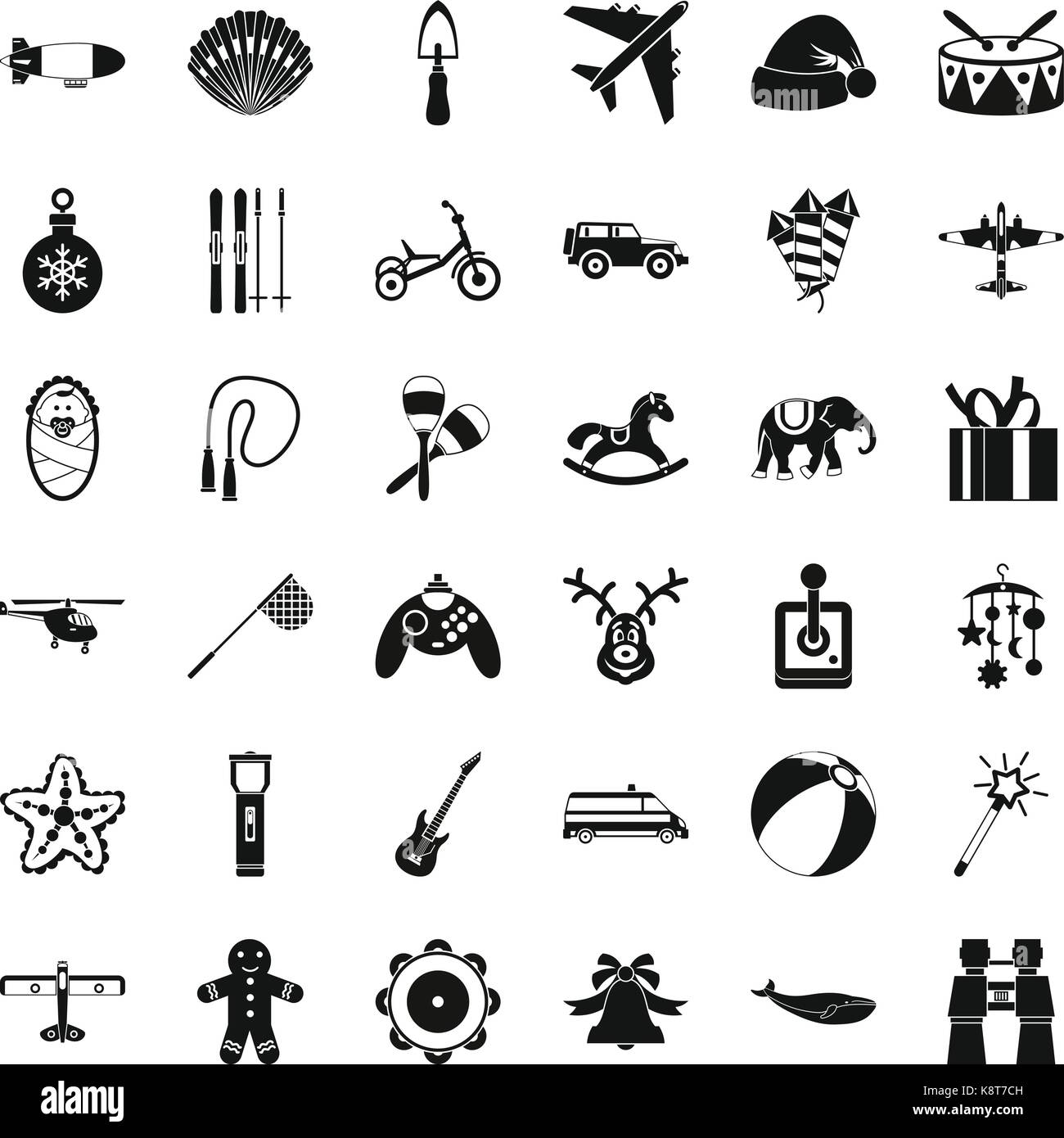 Child icons set, simple style Stock Vector Image & Art - Alamy