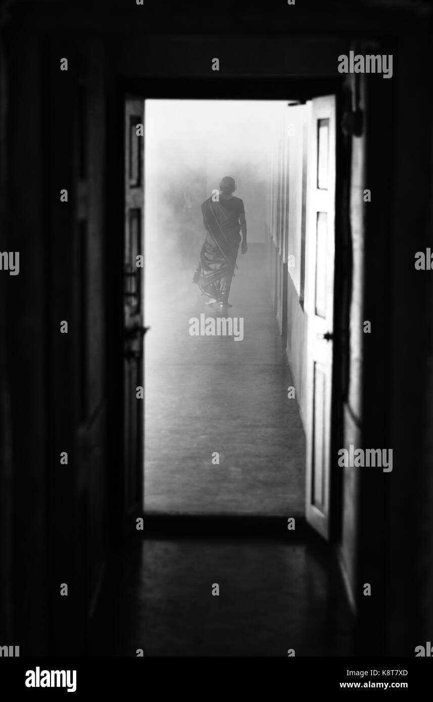 Walk in the Smoke Stock Photo - Alamy