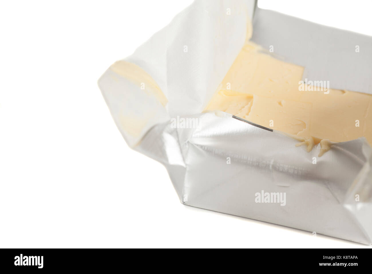 Stick of butter isolated on white background Stock Photo - Alamy