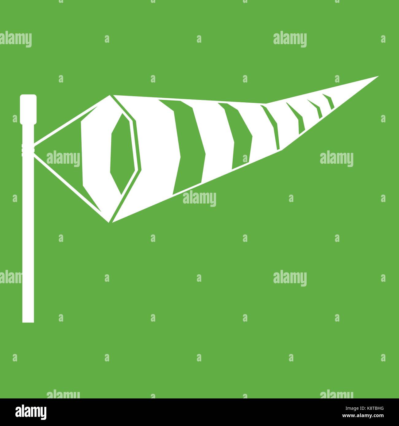 Windsock icon green Stock Vector Image & Art - Alamy