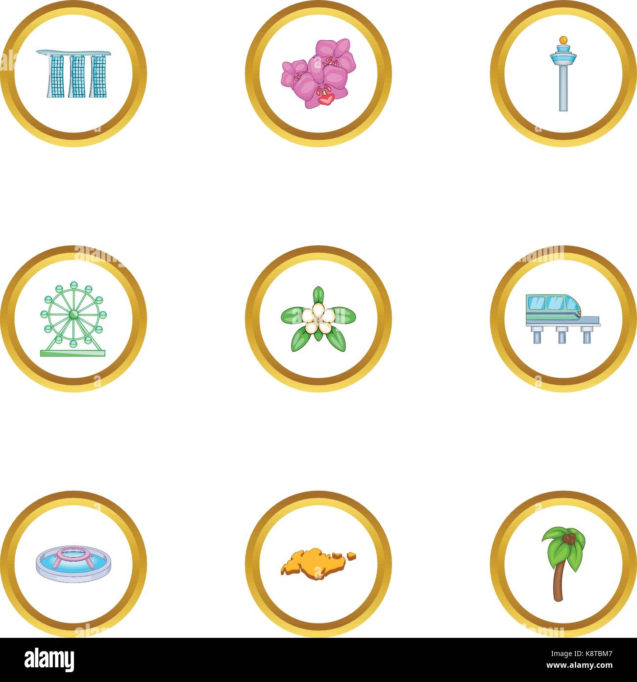 Singapore travel icons set, cartoon style Stock Vector Image & Art - Alamy Singapore travel icons set, cartoon style Stock Vector Image & Art - Alamy