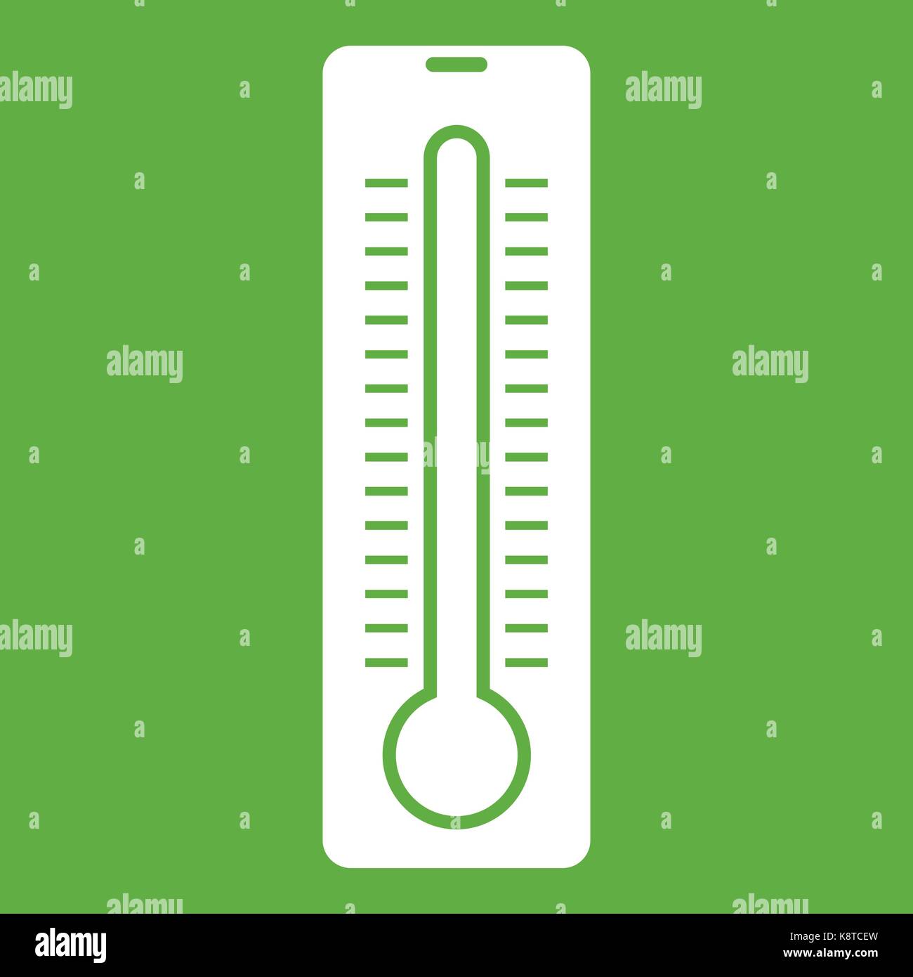 Thermometer icon green Stock Vector Image & Art - Alamy