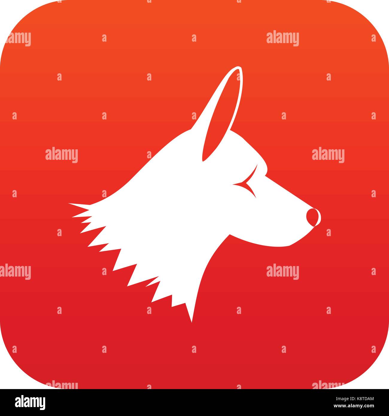 Collie dog icon digital red Stock Vector Image & Art - Alamy