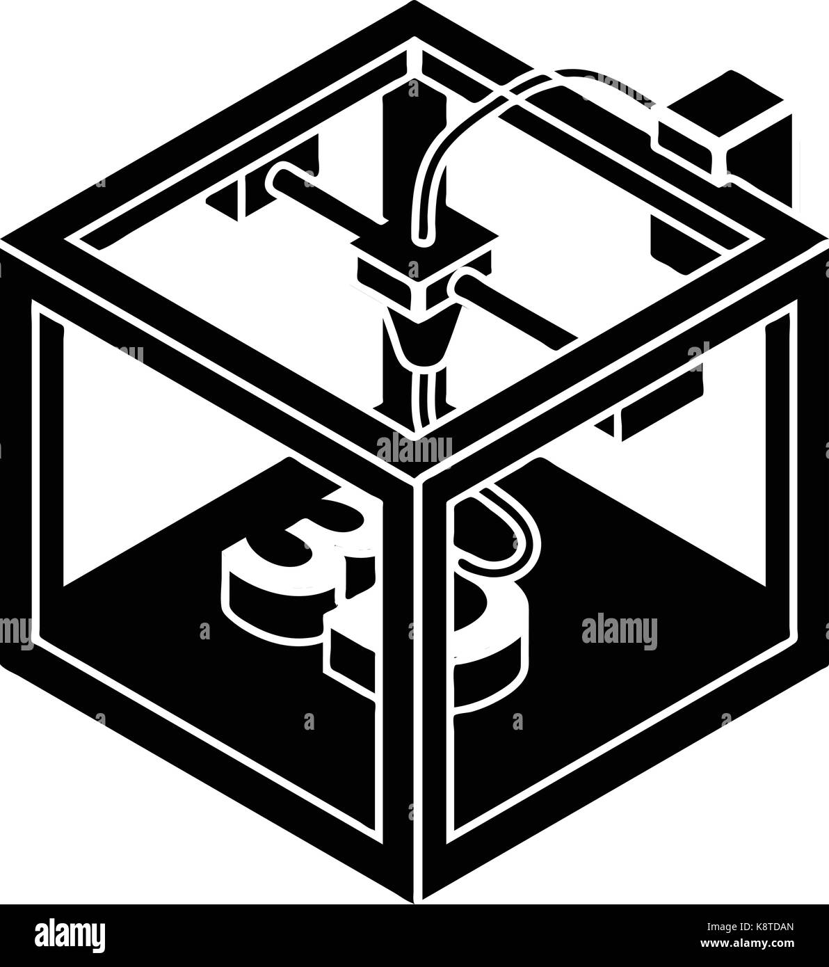 3d three dimensions Black and White Stock Photos & Images - Alamy