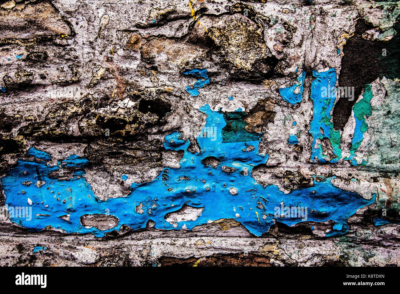 An abstract of an old weathered poster on a wall Stock Photo - Alamy