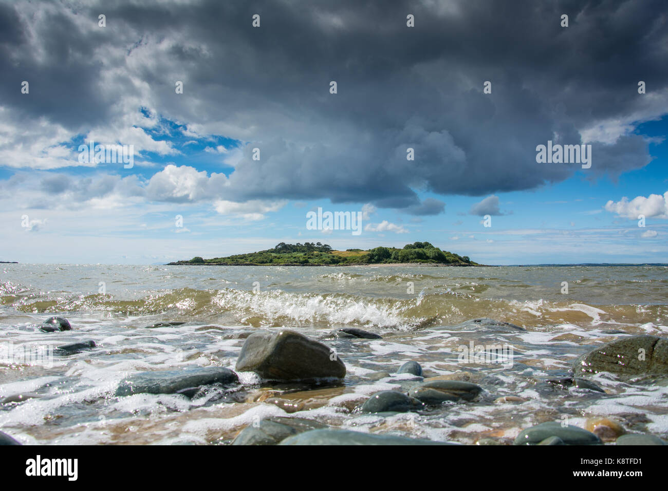 Ardwall Island from Carrick Shore before the rain came. National Scenic ...